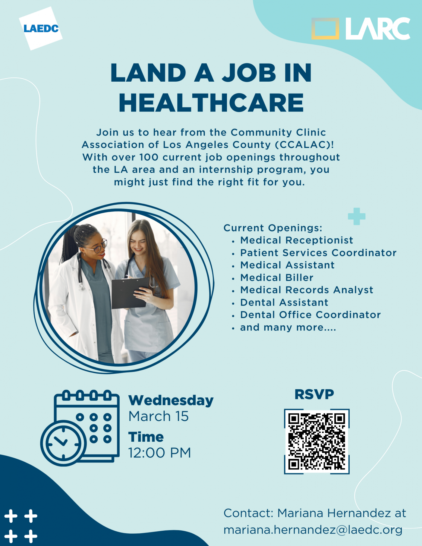 LA 19 Student Webinar: Land a Job in Healthcare - Los Angeles Regional ...