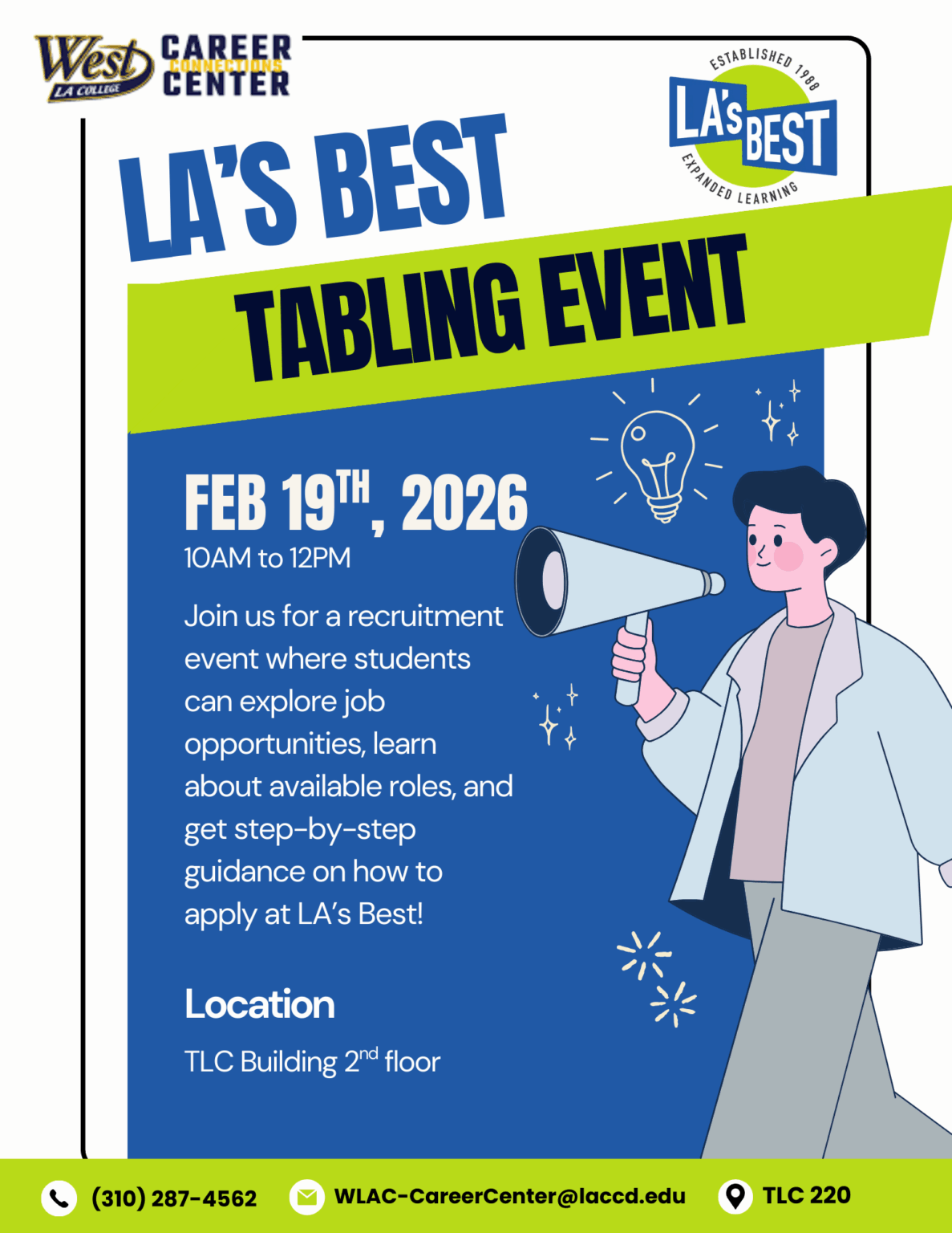 Employer Tabling: LA's BEST - Los Angeles Regional Consortium (LARC)